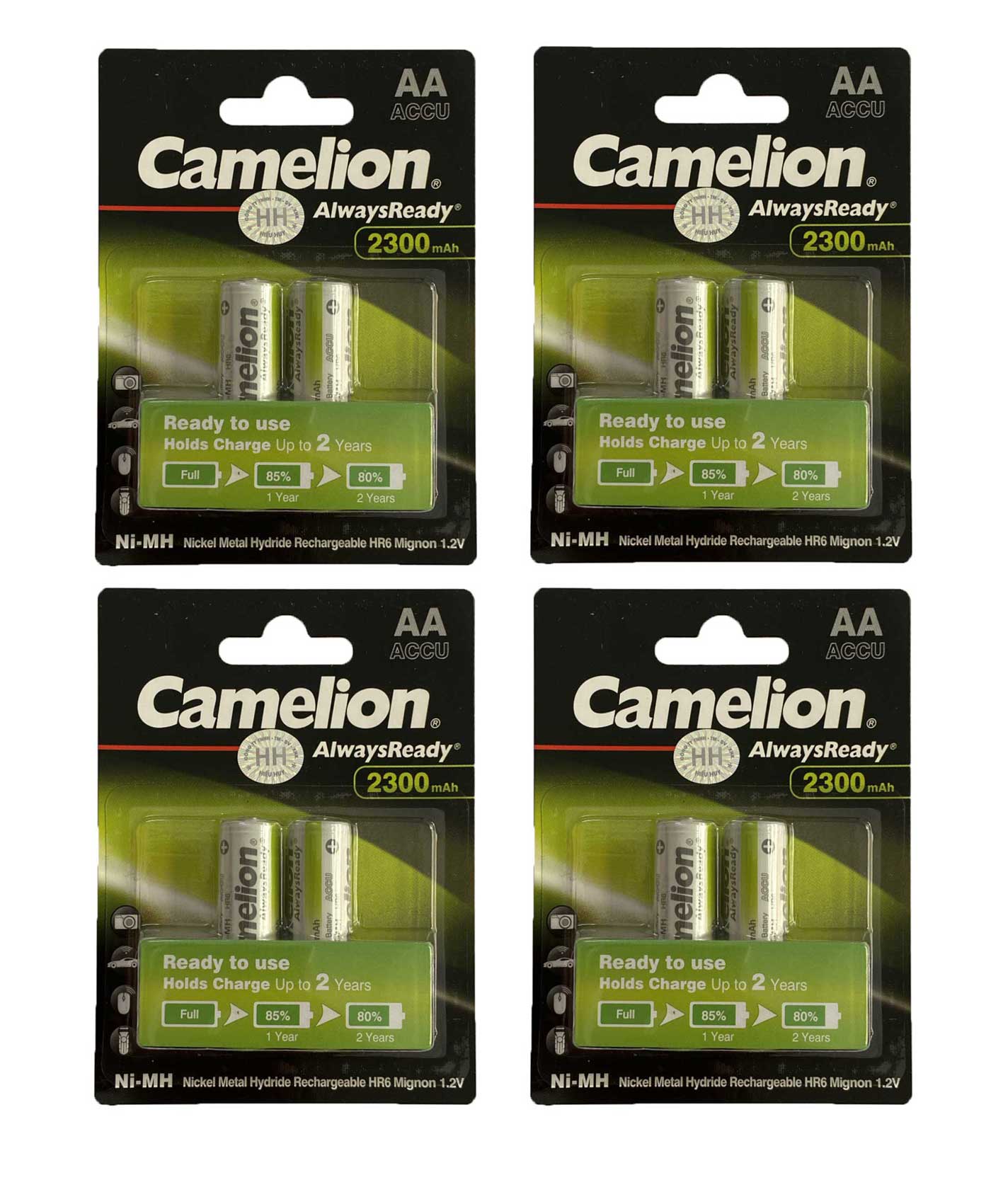 Pin sạc AA 2300mah Camelion, pin sạc AA chính hãng - Toppin.vn
