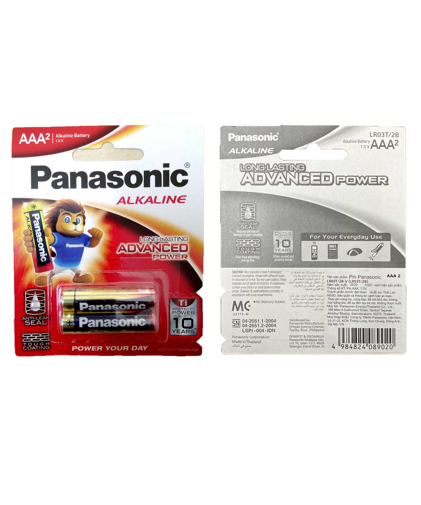 Pin Panasonic AAA LR03T -Pin Alkaline chính hãng - Toppin.vn