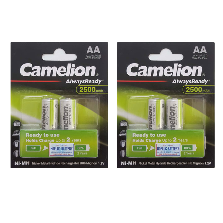 Pin sạc Camelion AA 2500mah chính hãng, Gía buôn cực tốt