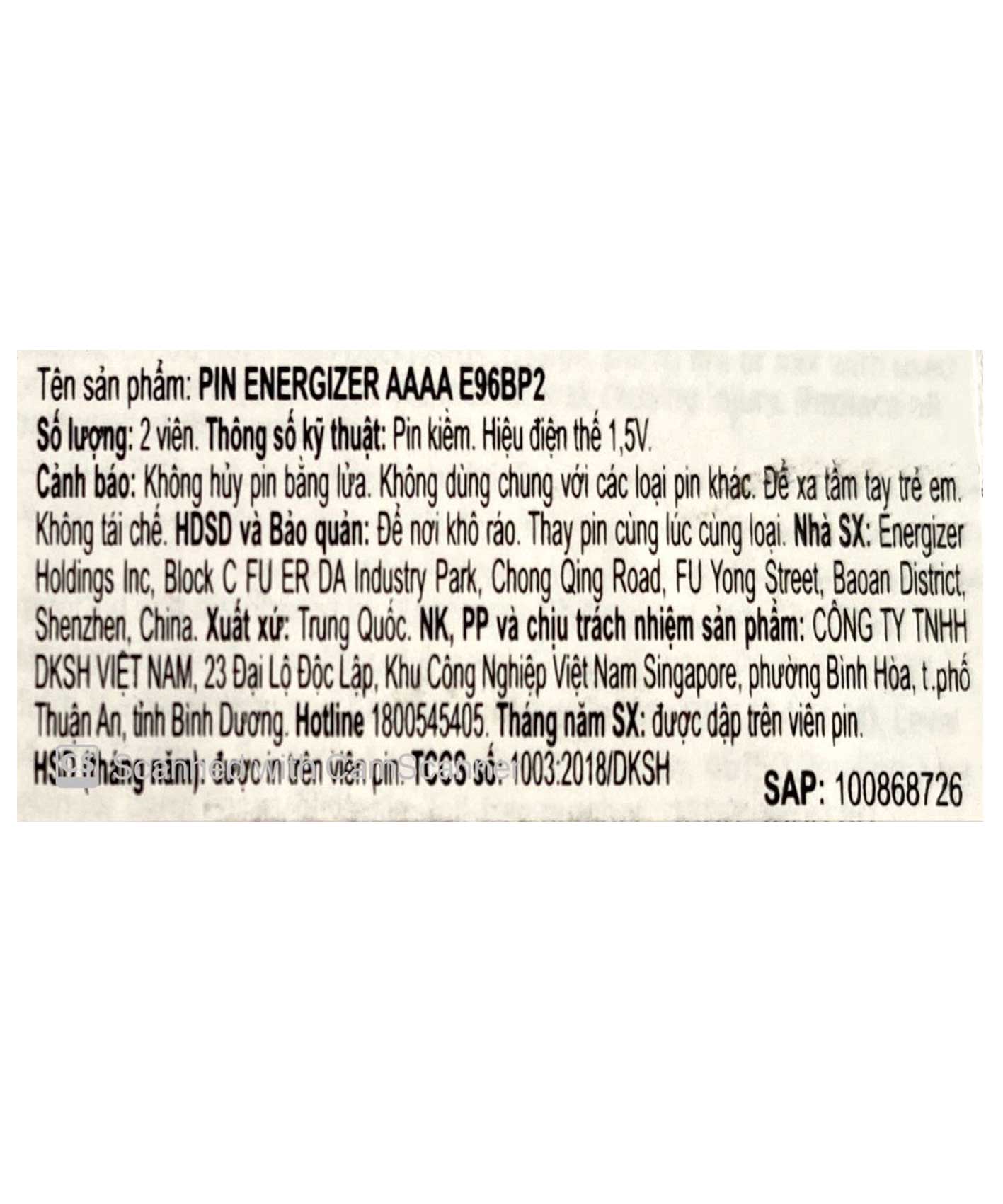 Pin AAAA Energizer [MỚI] Chính hãng Giá tốt - TOPPIN